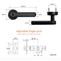 China Security Wifi Wireless Door Lock TUYA APP Access Smart Keyless Digital Electronic with Fingerprint Handle Lock for sale