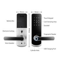 China Tuya and TT LOCK APP Aluminum Alloy Wireless Smart Door Lock Suitable for Wooden and metal Door for sale