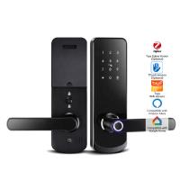 China Tuya and TT LOCK APP Aluminum Alloy Wireless Smart Door Lock Suitable for Wooden and metal Door for sale