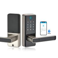 China Biometric Fingerprint Remote unlocking digits door lock and smart wireless door lock with tuya and TTLock for sale