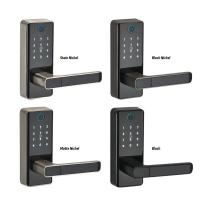 China Biometric Fingerprint Remote unlocking digits door lock and smart wireless door lock with tuya and TTLock for sale