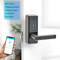China Biometric Fingerprint Remote unlocking digits door lock and smart wireless door lock with tuya and TTLock for sale