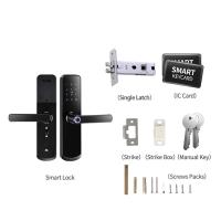 China Low Voltage Alarm/Remote Control APP/Key Fingerprint RFID Card Password WIFI Wireless Remote Control Smart Door Lock for sale