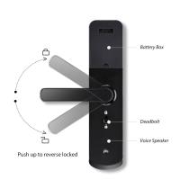 China Low Voltage Alarm/Remote Control APP/Key Fingerprint RFID Card Password WIFI Wireless Remote Control Smart Door Lock for sale