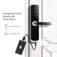 China Low Voltage Alarm/Remote Control APP/Key Fingerprint RFID Card Password WIFI Wireless Remote Control Smart Door Lock for sale