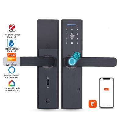 China Waterproof Lock and Fingerprint Door Lock for Hotel Dustproof Built-in Doorbell Digital Wireless Door Lock with TTlock for sale