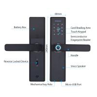 China Waterproof Lock and Fingerprint Door Lock for Hotel Dustproof Built-in Doorbell Digital Wireless Door Lock with TTlock for sale