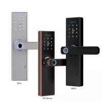 China Waterproof Lock and Fingerprint Door Lock for Hotel Dustproof Built-in Doorbell Digital Wireless Door Lock with TTlock for sale