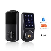 China Deadbolt APP Remote Control RFID Card Digits fingerprint Wireless Smart Door Lock for sale