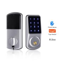 China Deadbolt APP Remote Control RFID Card Digits fingerprint Wireless Smart Door Lock for sale