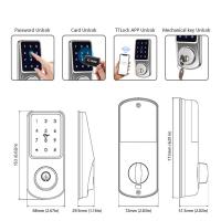 China Deadbolt APP Remote Control RFID Card Digits fingerprint Wireless Smart Door Lock for sale