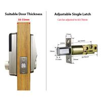 China Deadbolt APP Remote Control RFID Card Digits fingerprint Wireless Smart Door Lock for sale