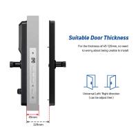 China Smart Fingerprint Wireless Door Lock for Hotel And Card/Digital Door Lock for Hotel with Camera Tuya Wifi or TTLock for sale