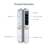 China Slim Dustproof Digital Sliding Door Lock and Waterproof Wireless Door Lock for Hotel and with TT lock Tuya APP for sale