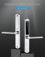 China TT lock Tuya APP Slim RFID Card Waterproof Wireless Door Lock for Hotel and Dustproof Digital Smart Door Lock for sale