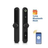 China Sliding Digital Smart Door Lock with TT lock and Slim Waterproof Wireless Door Lock for Hotel with Tuya APP for sale