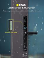 China IP66 Waterproof Lock and Fingerprint Smart Wireless Door Lock with Adjustable Directions Handle Tuya WIFI or TTLock App for sale