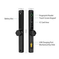 China TTLock Waterproof IP65 Wireless Door Lock for Hotel and Sliding Smart Narrow Size Door Lock with Digital for sale