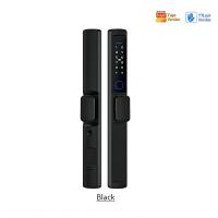 China Slim Biometric Fingerprint Smart Wireless Door Lock with Cute Handle Tuya WIFI or TTLock App IP66 Waterproof Lock for sale