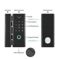 China Tuya APP/Fingerprint/IC Card/Wireless Door Lock with Doorbell with Keys Security for sale