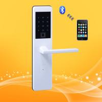 China Residential Smart Wireless Keypad Door Lock With Ultra Thin Panel And Handle for sale