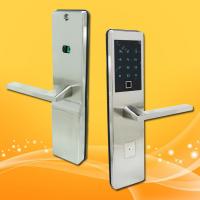 China Residential Smart Wireless Keypad Door Lock With Ultra Thin Panel And Handle for sale