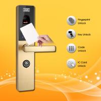 China Waterproof Keyless RFID Card Door Lock 40-150mm Thickness With Touch Screen for sale