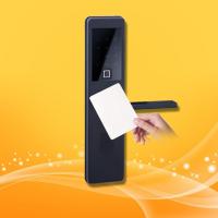 China Hidden Keyhole RFID Card Door Lock , Electronic Card Swipe Door Locks For Home for sale