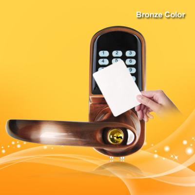 China Dual Anti Theft RFID Card Door Lock 4.8V-6.5V 12-18 Months Power Lifetime for sale
