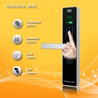 China High Quality Fingerprint Digital Password Door Lock with Emergency Power Interface for sale