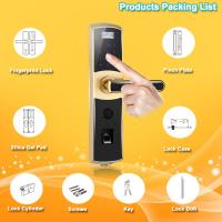 China Electric Intelligent Password and Biometric Fingerprint Door Lock with Remote Control Function for sale