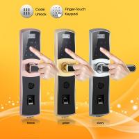China High Quality Fingerprint Digital Password Door Lock with Emergency Power Interface for sale