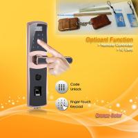 China High Quality Fingerprint Digital Password Door Lock with Emergency Power Interface for sale