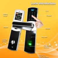 China Waterproof Touch Screen Password Door Lock with Reversible Handle for sale