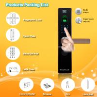 China Fashion Style Password and Fingerprint Door Lock with Waterproof Touch Screen for sale