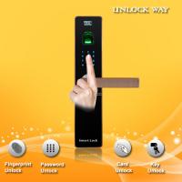 China Biometric Fingerprint And Password Door Lock With LCD Display / Voice Prompt for sale