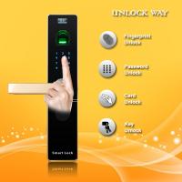 China Waterproof Contactless Keyless Fingerprint Door Lock With ID Card Reader for sale
