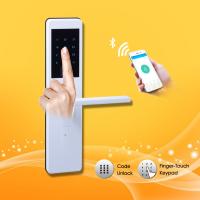 China Commercial Touch Screen Fingerprint Sensor Door Lock Elegant Appearance Design for sale