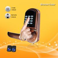 China Easy Operated Electronic Keypad Door Lock With Fingerprint / Password Open for sale