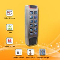 China DC12V-DC24V Proximity Card Reader With Keypad / 1-99s Alarming Time for sale