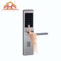 China Bluetooth Touch Screen Fingerprint Door Lock Low Voltage Warning with IC Card for sale