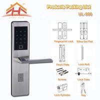 China Bluetooth Touch Screen Fingerprint Door Lock Low Voltage Warning with IC Card for sale