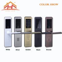 China Theft Proof Face And Fingerprint Lock Tempered Glass Touch Screen With Hidden Keyhole for sale