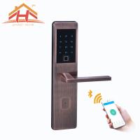 China Theft Proof Face And Fingerprint Lock Tempered Glass Touch Screen With Hidden Keyhole for sale