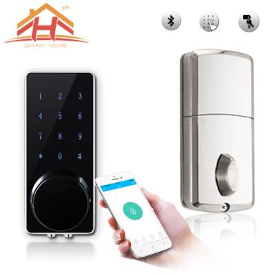 China Customized High Standard Bluetooth Smart Door Lock With Wireless Touch Screen for sale
