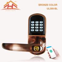 China Keyless App Controlled Front Door Lock Low Voltage Warning Auto Locking Mode for sale