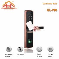 China Keyless Remote Control RFID Card Fingerprint Smart Lock With Waterproof Screen for sale