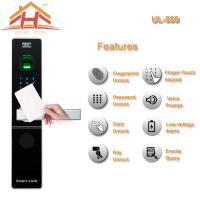China Home Automation RFID Card Door Lock With Optical or Capacitive Fingerprint Sensor for sale