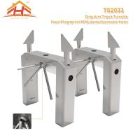 China Gym Football Fingerprint Access Control Turnstile For Entrance , Metal Turnstile Gate for sale