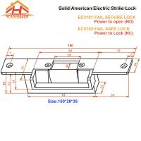 China Door Access Control American Type Electromagnetic Lock 304 Stainless Steel Strike for sale